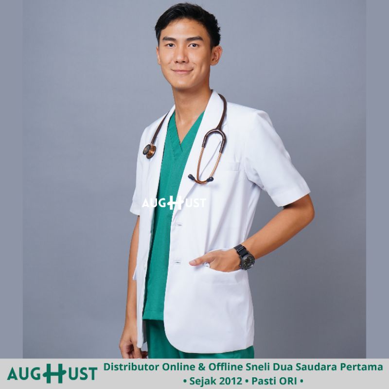 Jual JAS DOKTER PRIA LENGAN PENDEK SNELI PRIA LENGAN PENDEK JAS DOKTER ...
