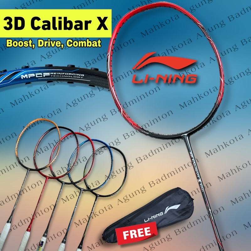 Jual Raket Badminton Bulutangkis Lining li ning 3D CALIBAR X Combat ...