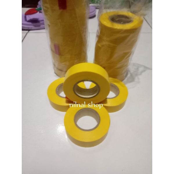 Jual ISOLASI KABEL LISTRIK NITTO (KUNING) 20 METER ORIGINAL TANPA DUS ...