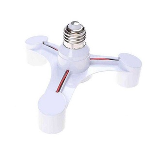 Jual Fitting E27 Cabang 3 Lampu Bohlam Studio / Fiting Soket Lampu LED 3 Lubang Socket Ruangan ...