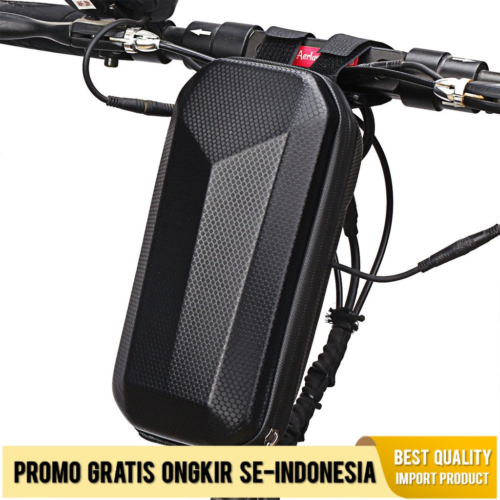 Jual Tas Sepeda Skuter Listrik Kulit Depan Stang Keranjang Beban Hard ...