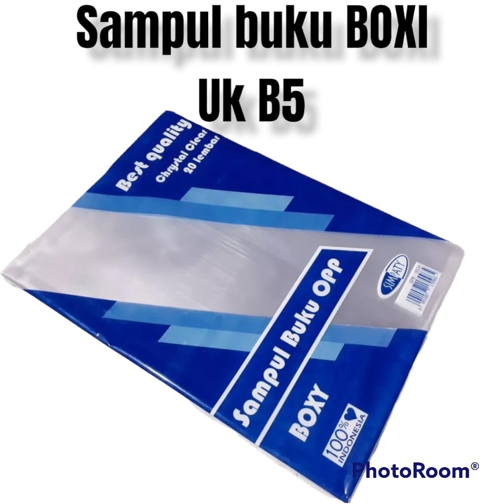 Jual Cs Sampul Buku Plastik Opp Ukuran Boxy Model Slip On Isi 20