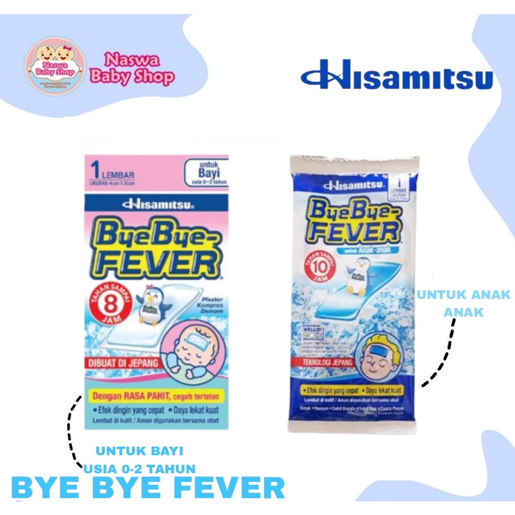 Jual Bye-Bye Fever Plester Kompres Bayi & Kids 1 Lembar | Shopee Indonesia
