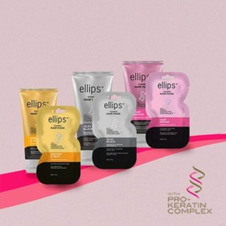 Jual ELLIPS VITAMIN HAIR MASK WITH PRO KERATIN COMPLEX 18GR [ SACHET ...