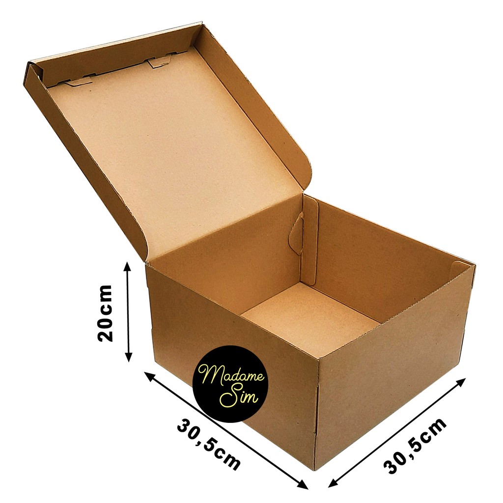 Jual KOTAK KUE - CAKE BOX 30x30x20 (ISI 10 PCS) | Shopee Indonesia