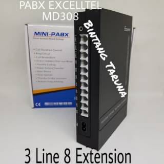 Jual Mini Pabx Excelltel MD308 Pabx Soho 308 Series 3 line 8 extension ...