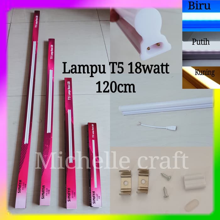 Jual Lampu T5 LED 18 watt 18w 18watt - 120cm Lampu Neon LED-Lampu Etalase | Shopee Indonesia