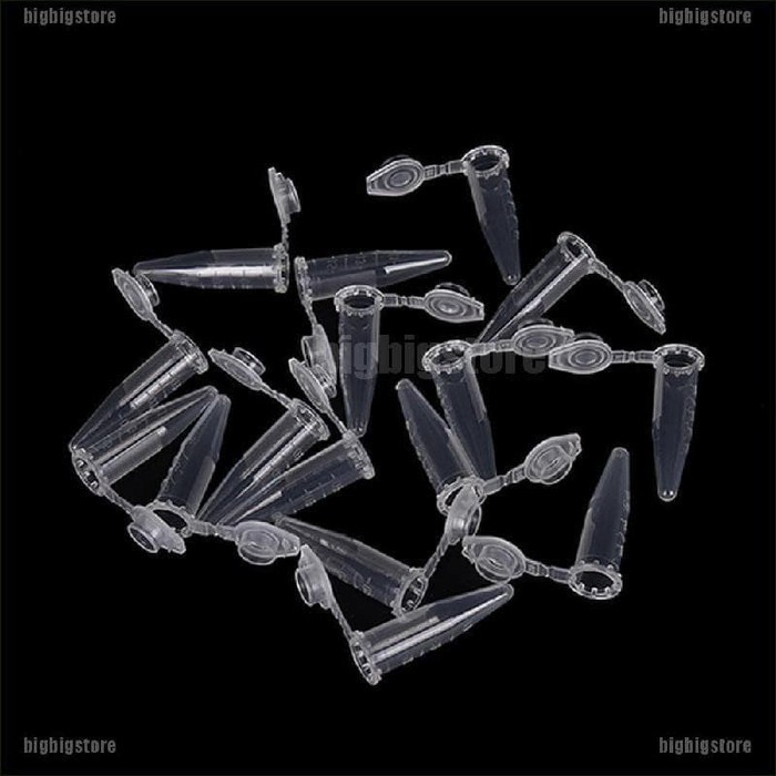 Jual 50pc Botol Plastik Lab Test Tube 0.5ml Centrifuge Vial *BL14 ...