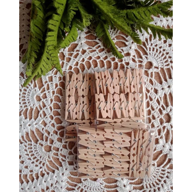 Jual WOODEN CLIP / JEPITAN KAYU / JEPITAN KARTU FOTO / KLIP KAYU 3,5CM ...