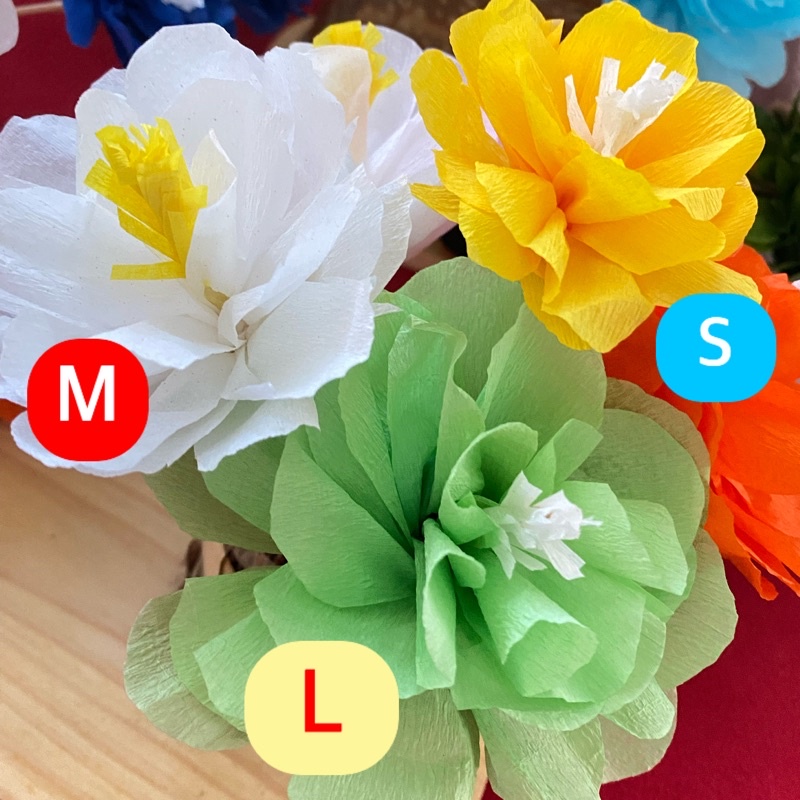 Jual Bunga kertas Krep untuk parcel / bucket | Shopee Indonesia