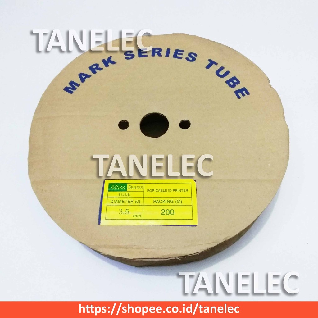 Jual Marking Tube PVC 3.5 Mark Series | Marker Tube Untuk Kabel 1.5mm ...