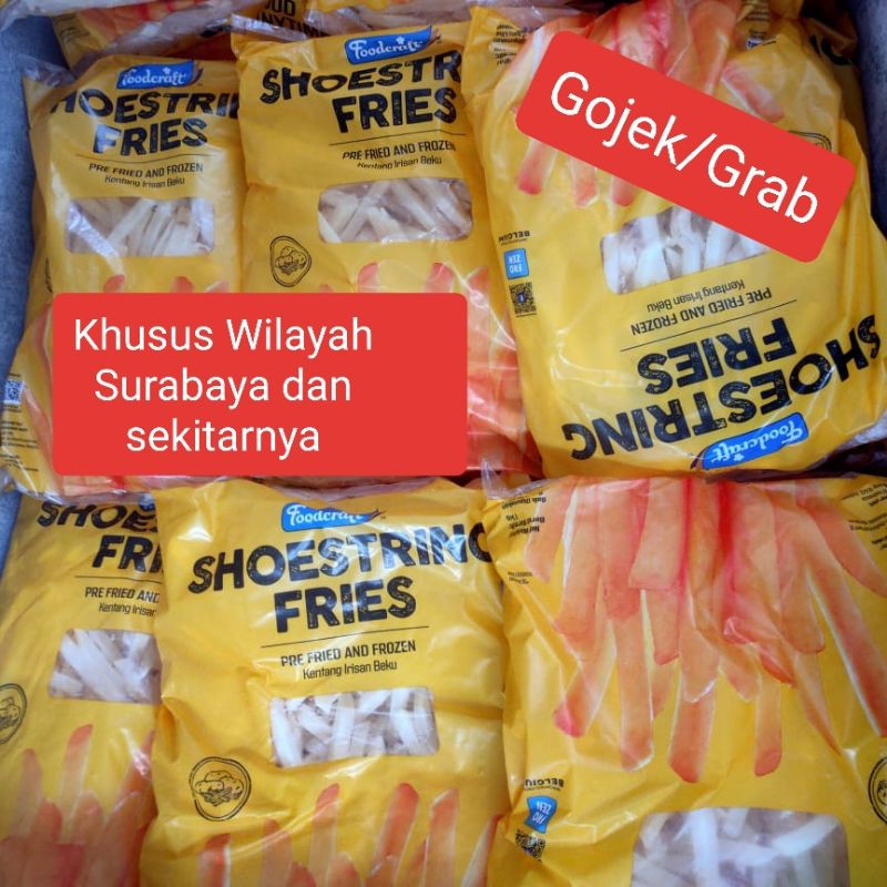 Jual FoodCraft Shoestring Fries 1 kg / French Fries / Kentang Goreng Frozen Import Belgia ...