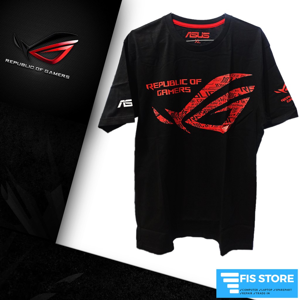 T-Shirt Kaos ASUS ROG Original Asus (Republic Of Gamers) | Shopee Indonesia