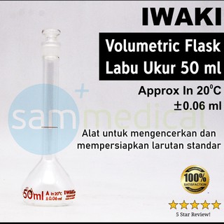Jual Iwaki Volumetric Flask / Labu Ukur | Shopee Indonesia