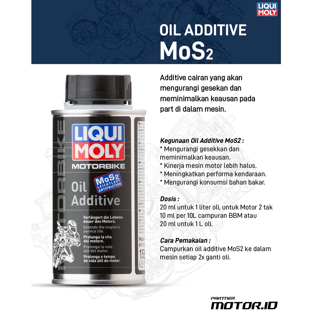 Jual Liqui Moly Oil Additive MoS2 | Shopee Indonesia