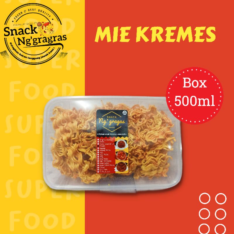 Jual MIE KREMES KEMASAN BOX 500ML | Shopee Indonesia