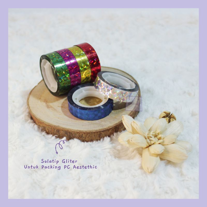 Jual Selotip Hologram/ Selotip Gliter [Isolasi Packing Photocard ...