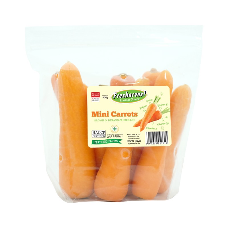 Jual Fresharvest Sayuran Wortel Mini Baby Carrot Indonesia|Shopee Indonesia
