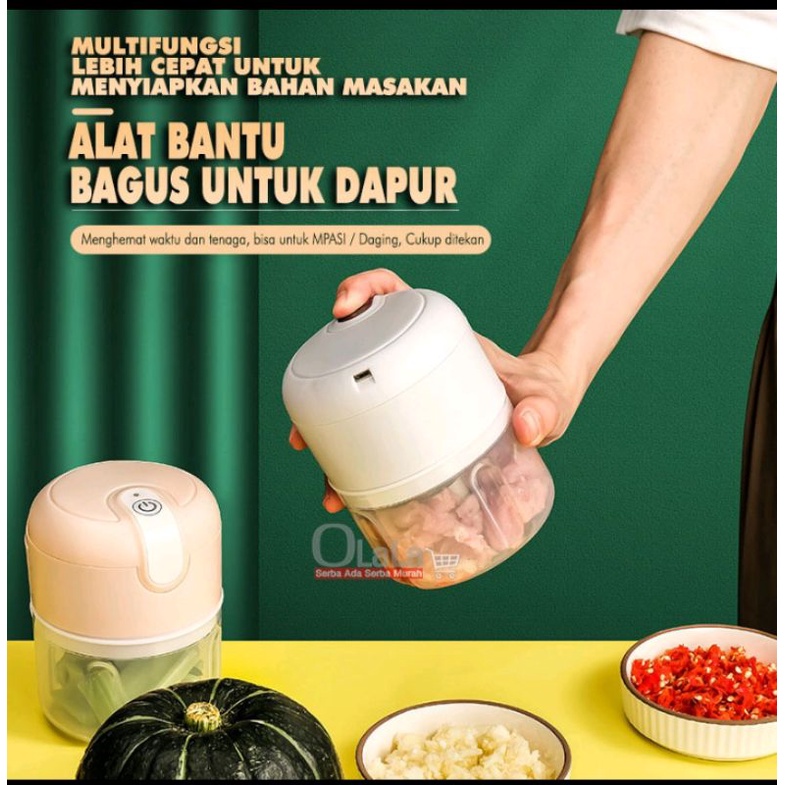 Jual USB Mini Chopper/Portable Blender Mini Food Processor | Shopee ...