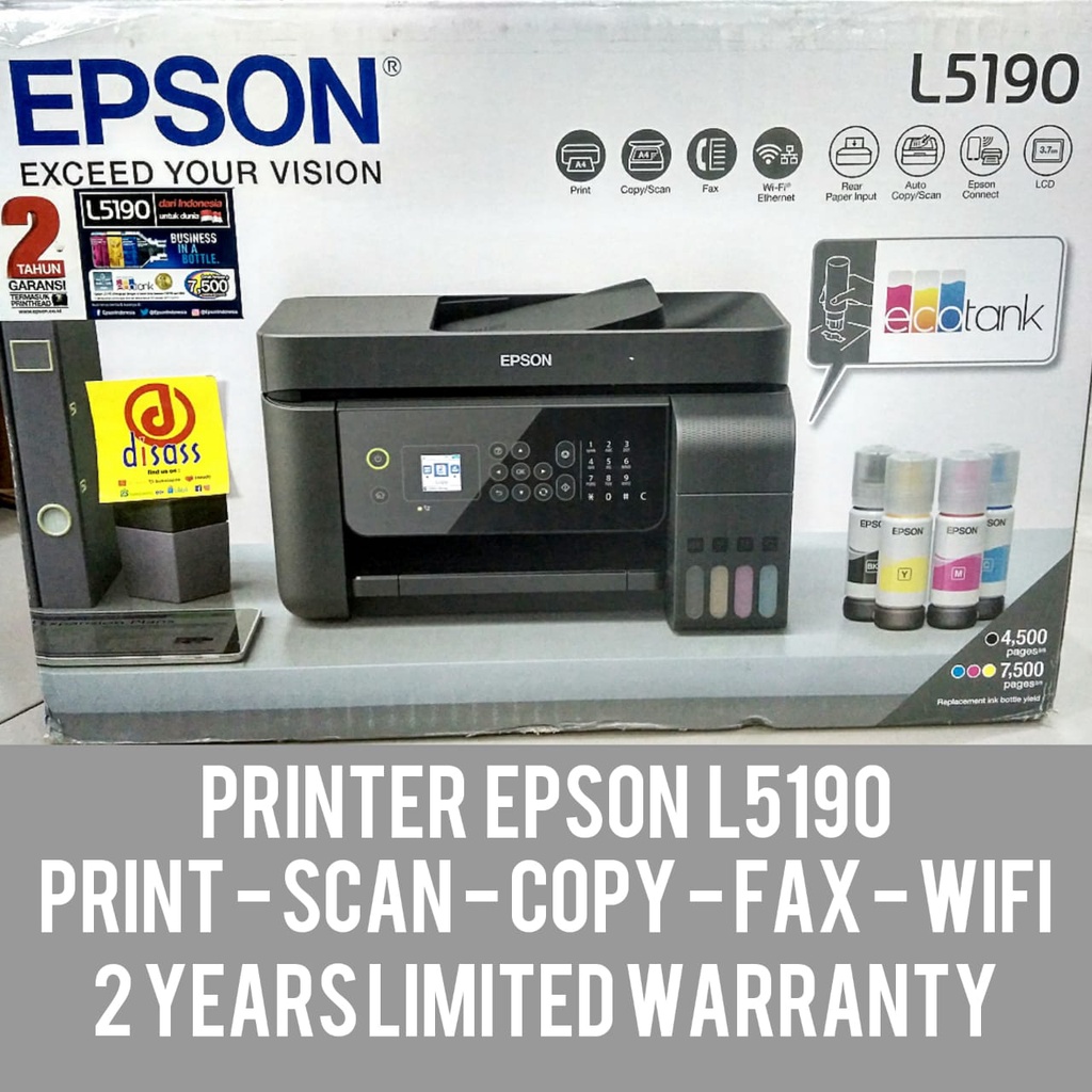 Jual PRINTER EPSON L5190 PRINT-SCAN-COPY-FAX-WIFI - DISASS JOGJA ...