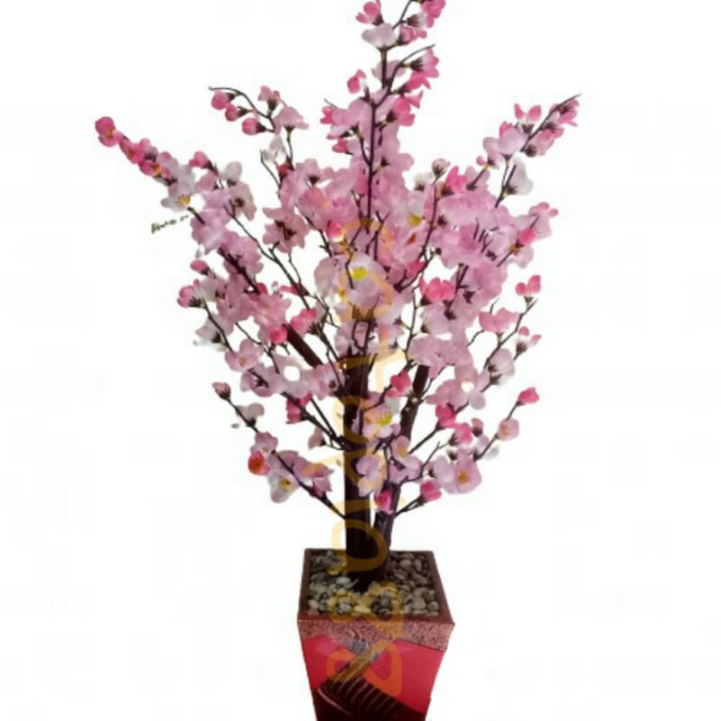 Jual Bunga Imlek Sincia Pohon Meihua Mehwa Sakura Konyien Hiasan ...
