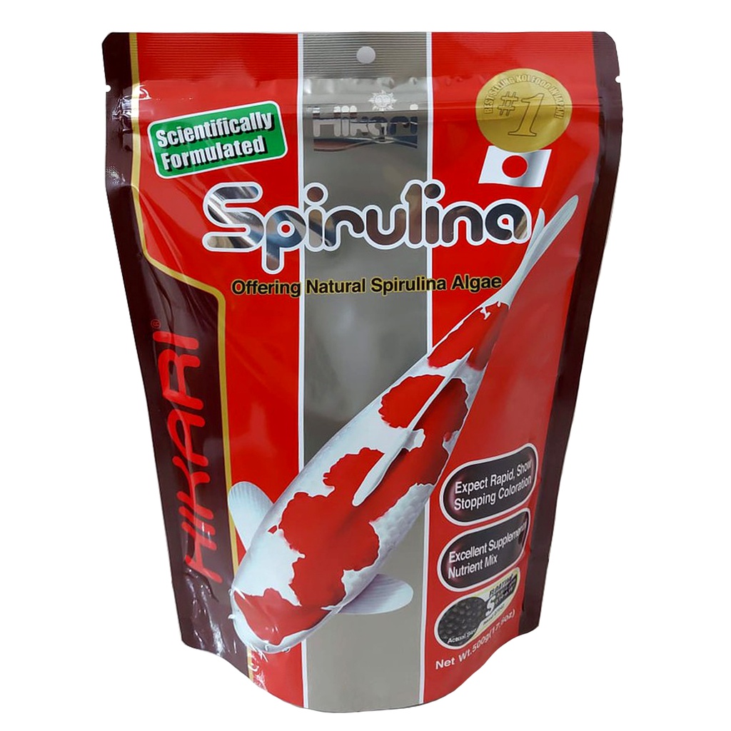 Jual Hikari Spirulina Mini 500 g. Pakan Koi Tambahan Penguat Warna ...