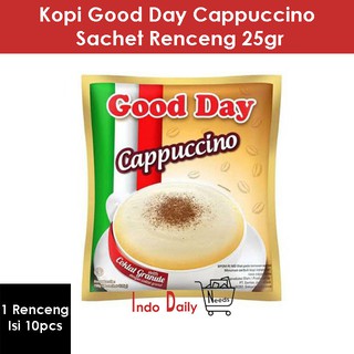 Jual Kopi Good Day Cappuccino 25g 1 Renceng Isi 10 Sachet | Shopee Indonesia