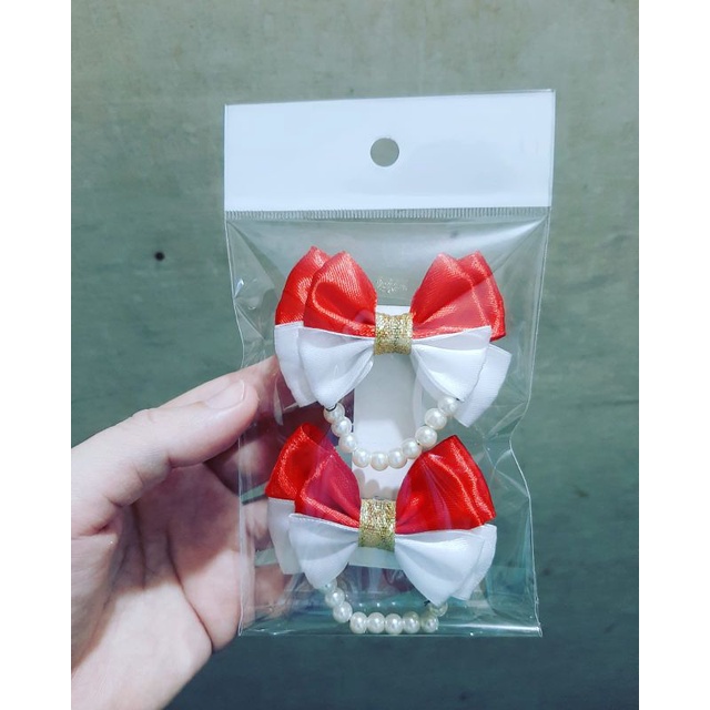 Jual IKAT RAMBUT SEPASANG MERAH PUTIH MERDEKA | Shopee Indonesia