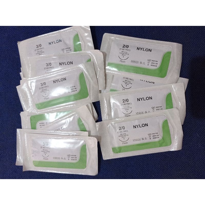 Jual BENANG BEDAH / SURGICAL SUCTURE : NILON | Shopee Indonesia