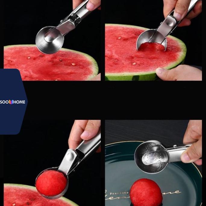 Jual Sendok Es Krim Scoop Ice Cream Buah Cetakan Bulat Sekop Stainless ...