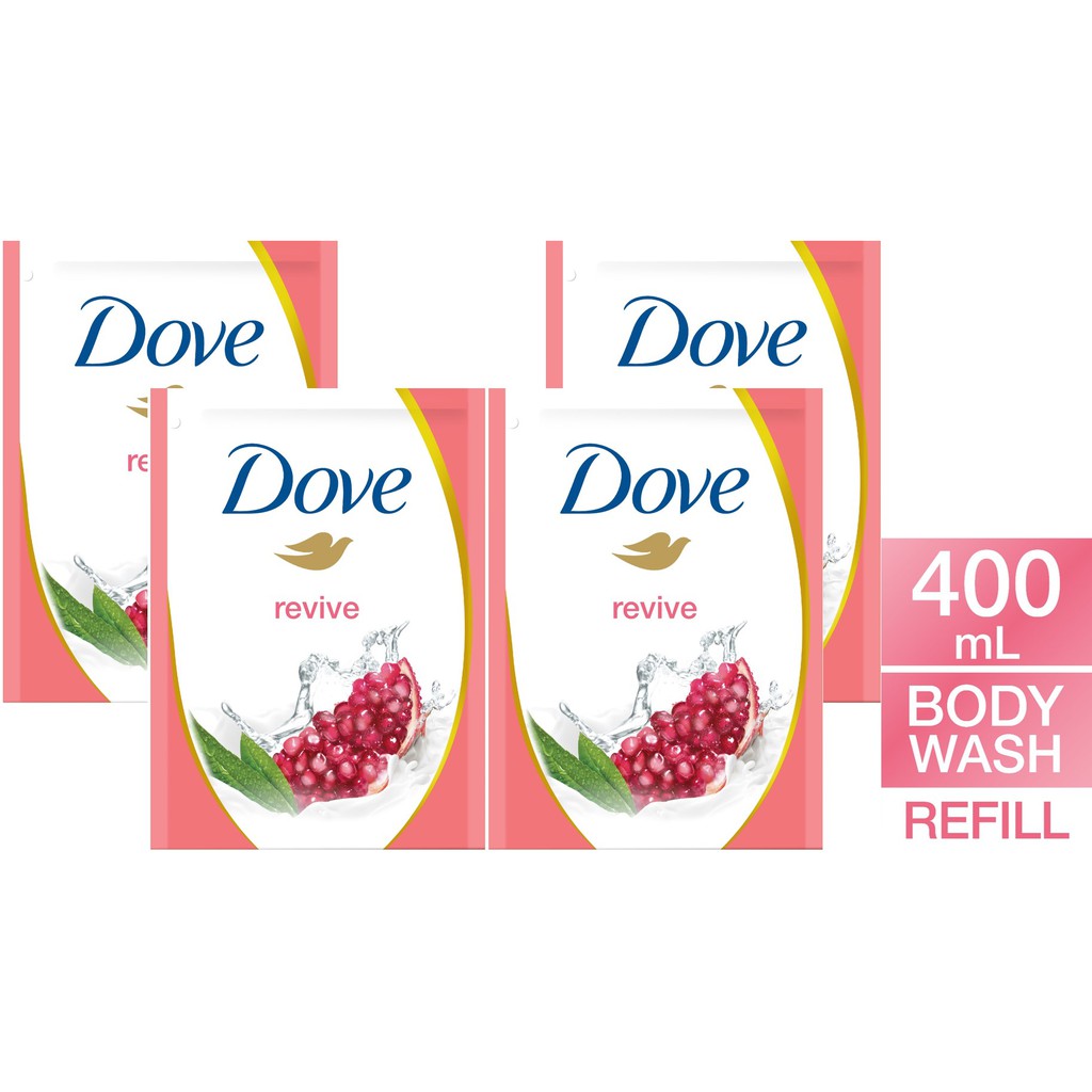Jual Dove Go Fresh Revive Body Wash Refill 400Ml (Paket Isi 4) | Shopee ...