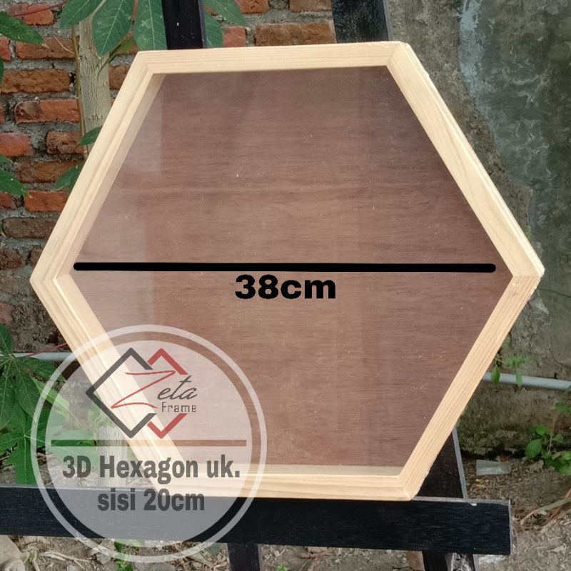 Jual Tipe Hexagon ukuran sisi 20cm - Pigura Mahar Hexagon sisi D38 cm ...