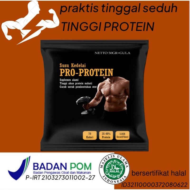 Jual Susu Kedelai Bubuk Pro Protein Tinggi Protein Sachet Murah ...