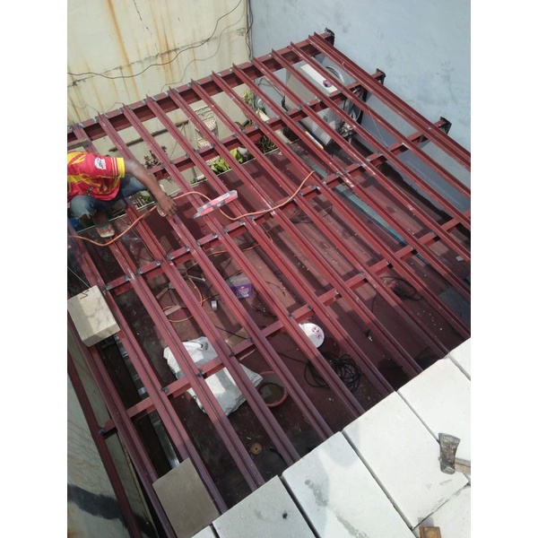 Jual Rangka besi UNP n besi siku untuk Dak hebel lantai tingkat ...