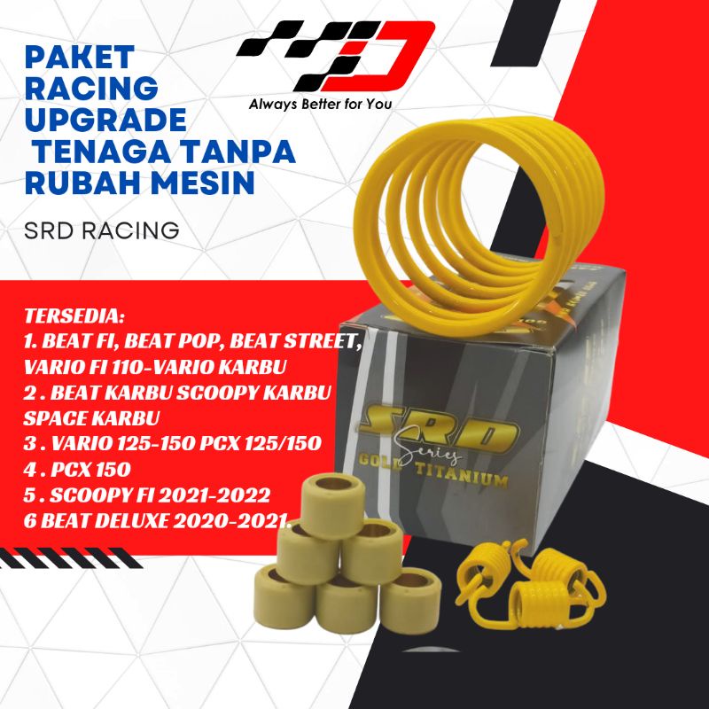 Jual Paket Cvt Up Grade kirian Racing Honda Genio Beat 2020 deluxe ...