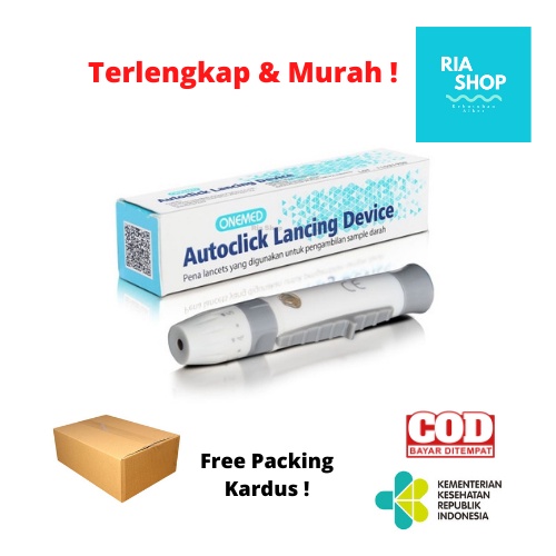 Jual ONEMED AUTOCLICK LANCING DEVICE | PENA AMBIL DARAH | PENA SAMPEL ...