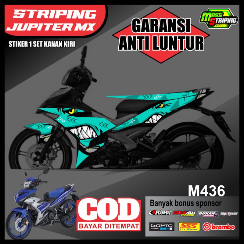 Jual MOS STRIPING striping setriping Mx King kode M436 stiker setiker ...