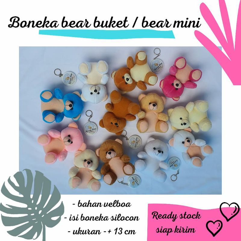 Jual Boneka bear mini ukuran -+ 13 cm | Boneka bear wisuda | Boneka ...