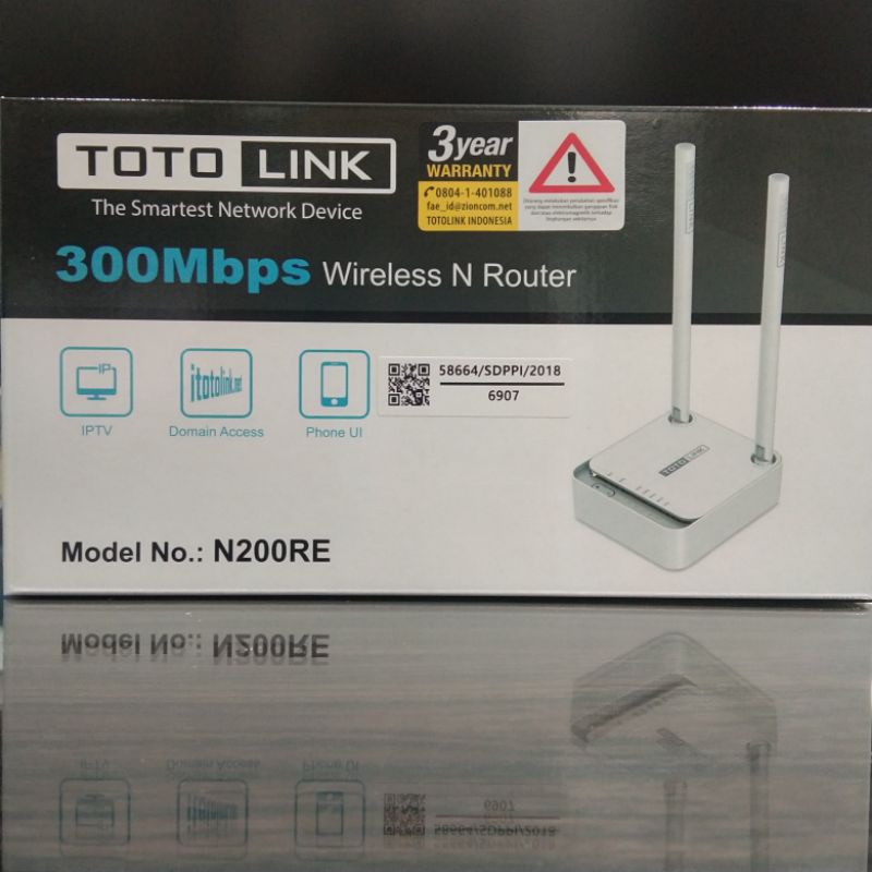 Jual Totolink N200RE 300Mbps Wireless N Router Versi 4.0 / Versi 5.0 Router Totolink N200RE ...