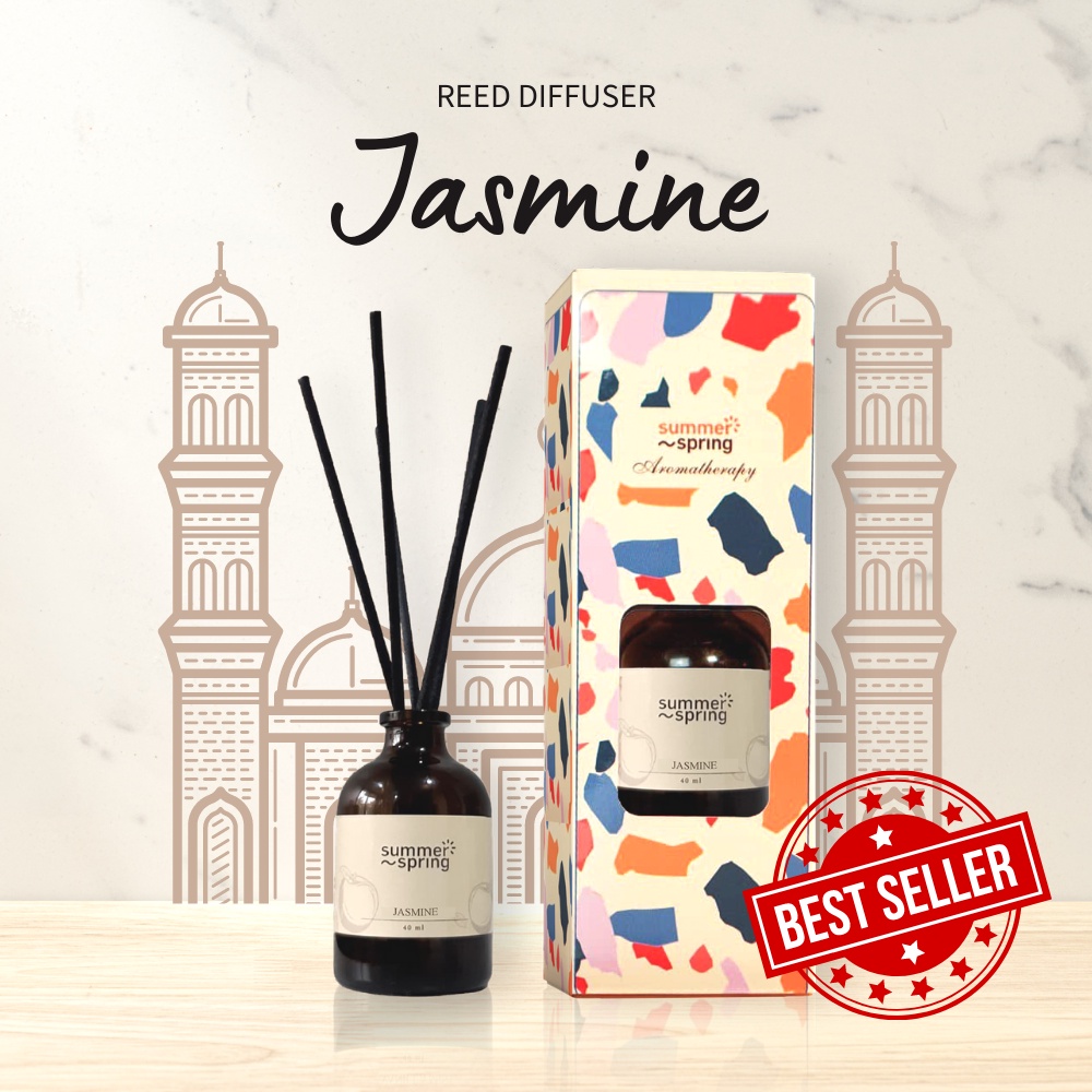 Jual Reed Diffuser Jasmine Aromatheraphy Pengharum Ruangan 40ml Indonesia|Shopee Indonesia