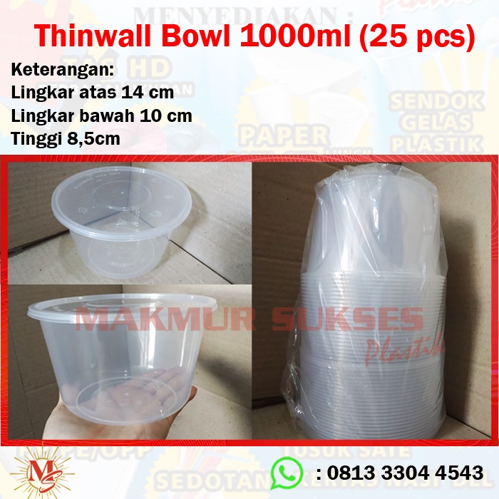 Jual Thinwall Bowl / Thinwall Cup / Thinwall Mangkok Plastik Round ... Jual Thinwall Bowl / Thinwall Cup / Thinwall Mangkok Plastik Round ...