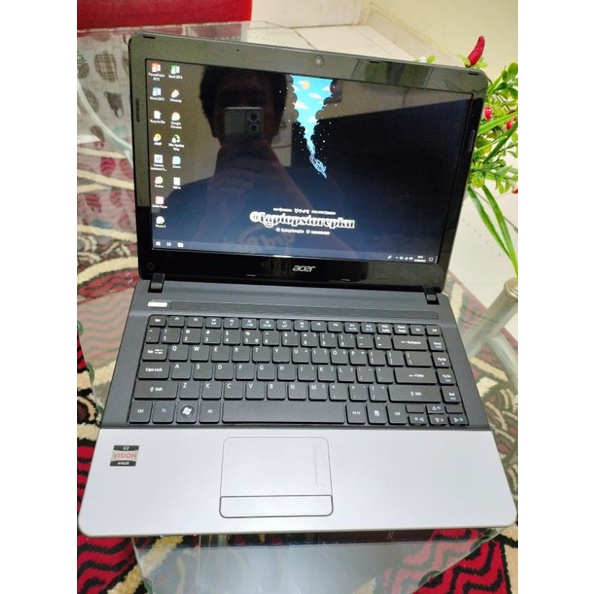 Jual Laptop Acer Aspire E1-421 AMD E-450 ram 4GB ngebutt, body mulus no ...