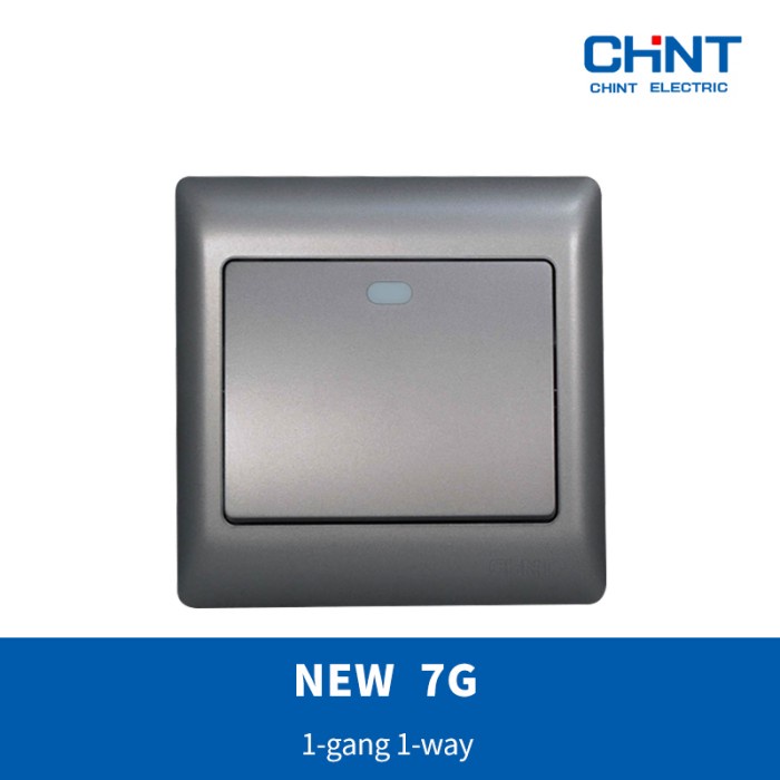 Jual CHINT NEW7G-Gray Black 1-gang 1-way switch-saklar | Shopee Indonesia Jual CHINT NEW7G-Gray Black 1-gang 1-way switch-saklar | Shopee Indonesia