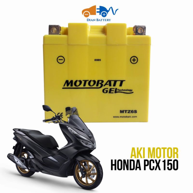 Jual Aki Motor PCX 150 MOTOBATT MTZ6S (6Ah) | Shopee Indonesia