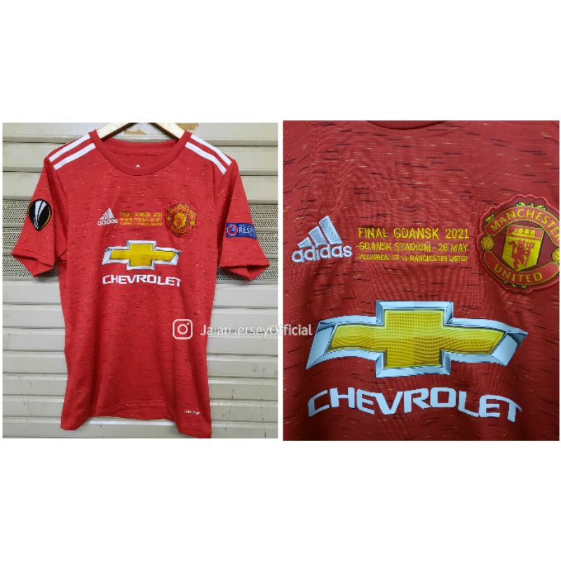 Jual Jersey MU united home final liga eropa 2021 grade ori | Shopee ...