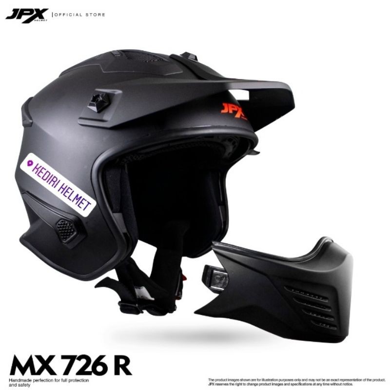 Jual Helm JPX MX 726 R full half face original Indonesia|Shopee Indonesia