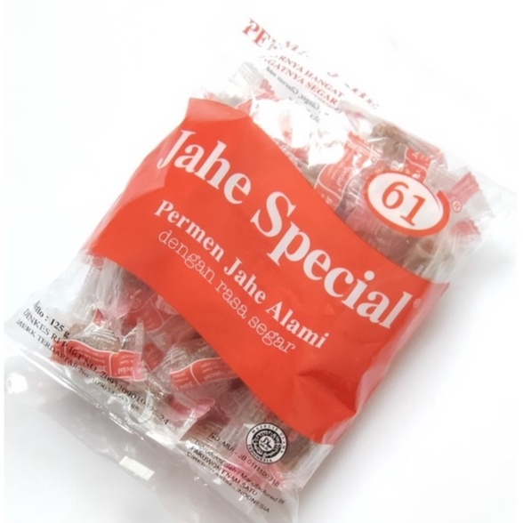 Jual Permen Jahe Alami 61 Original | 125gr | Shopee Indonesia