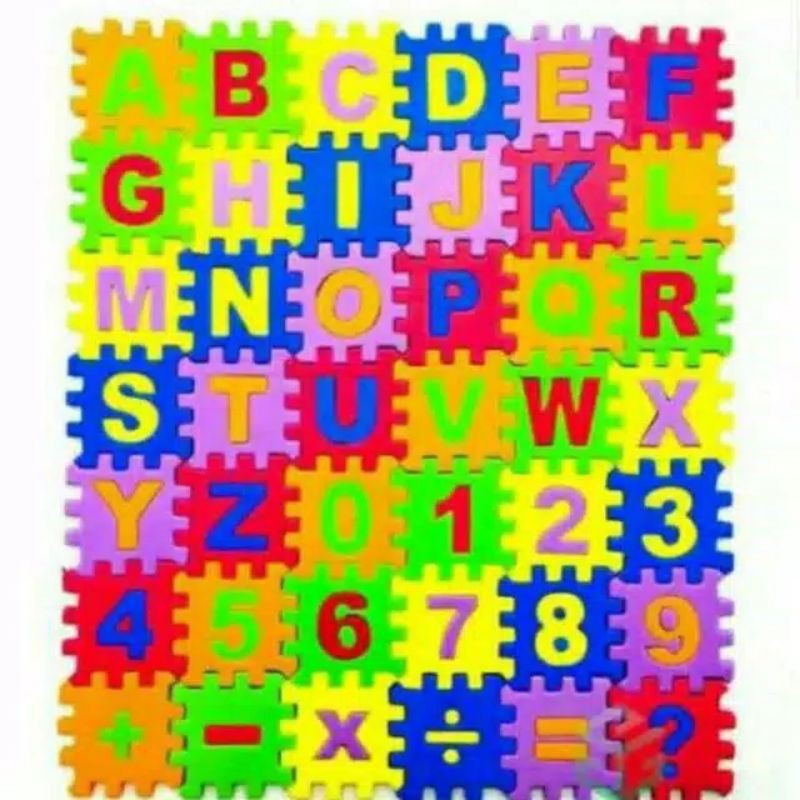 abjad angka cocok buat anak mengenal huruf dan angka | Shopee Indonesia