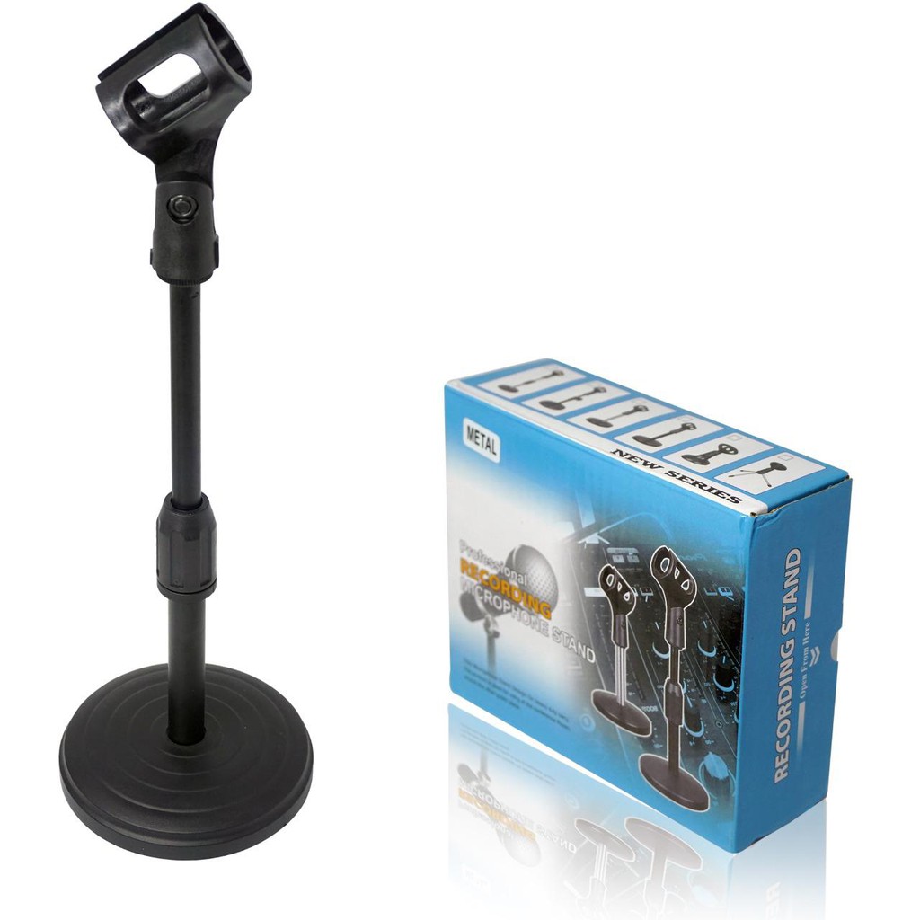 Jual Stand Mic Meja Holder Microphone dudukan Tripod Tiang Penyangga ...