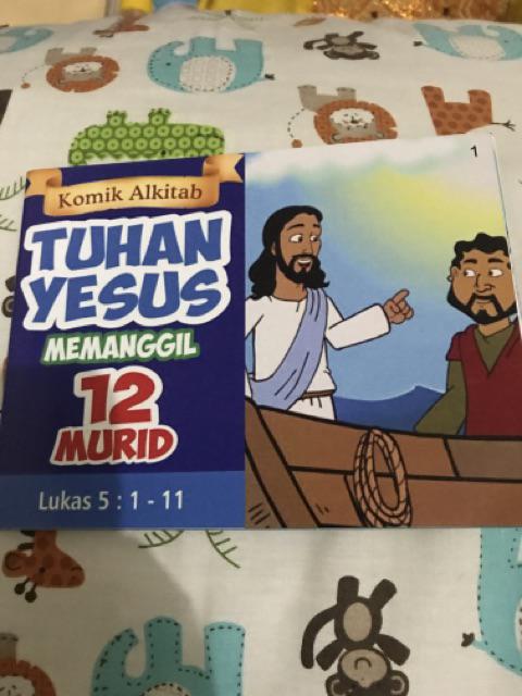 buku komik cerita alkitab anak - TUHAN YESUS MEMANGGIL 12 MURID ...